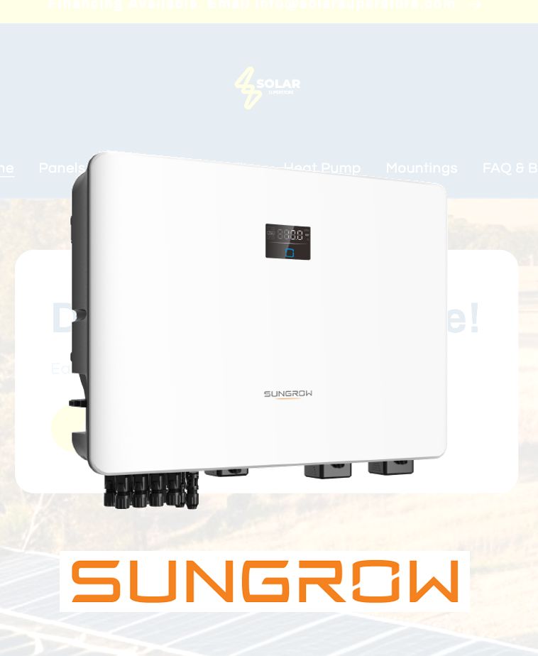 Sungrow (Hybrid - 1 Phase) – Solar Superstore