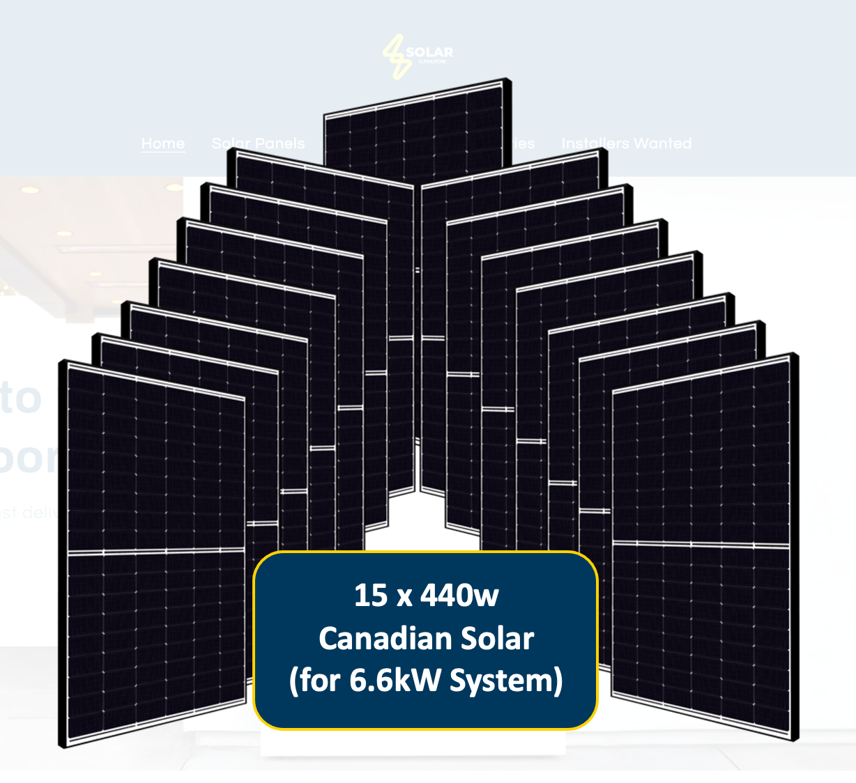 6.6kw Solar System Panels Only (15x440W Canadian Solar) | Solar Superstore