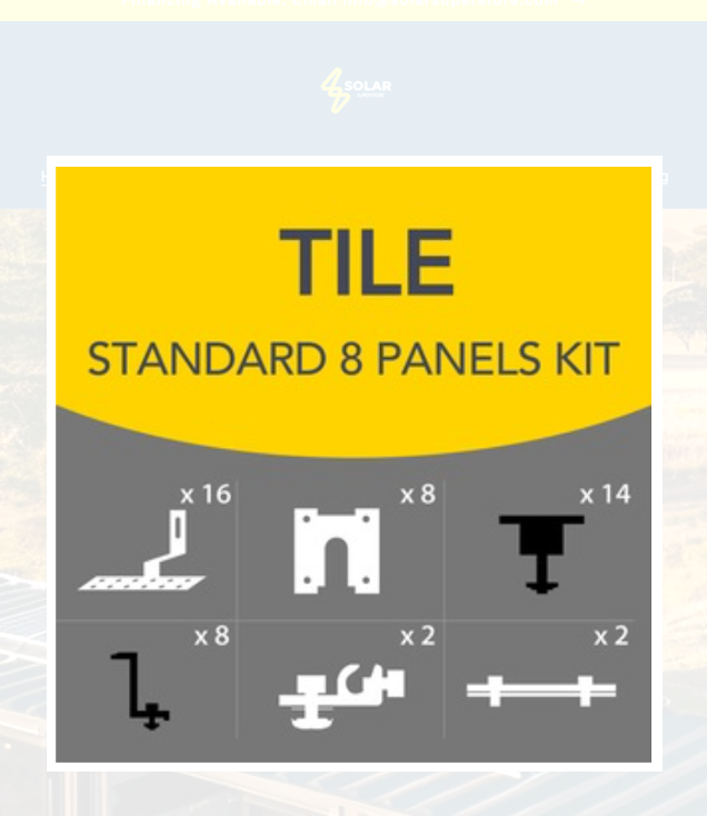 Antai 8 Panel Mounting Kit (1-8) - Tile/Black (ATL-Tile-G2-2000-30/35 ...