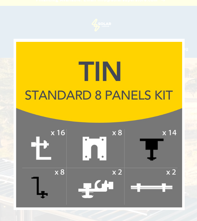 Antai 8 Panel Mounting Kit (1-8) - Tin/Black (ATL-Tin-G2-2000-30/35-B ...